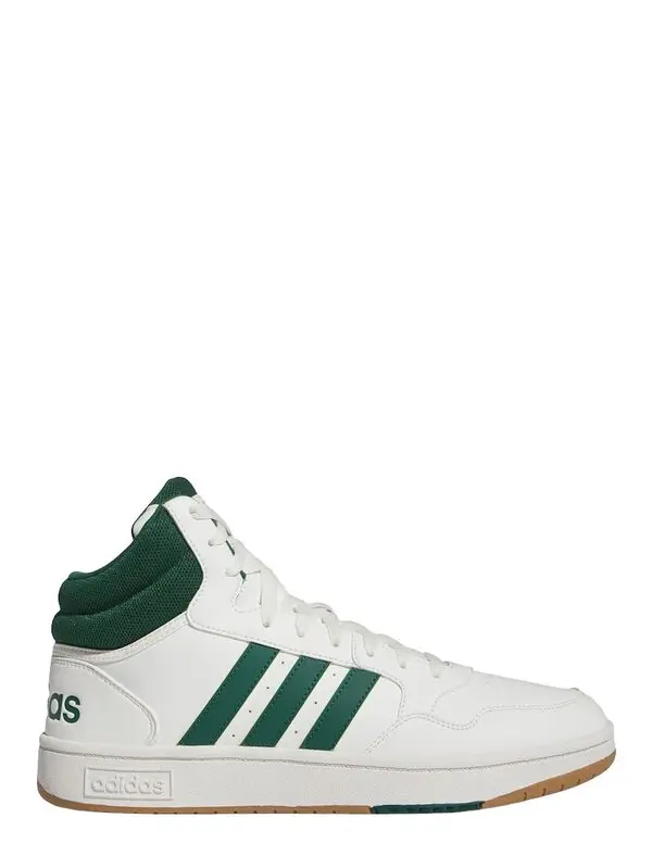 Adidas Hoops 3.0 Mid Sneakers - Core White/collegiate Green/gum