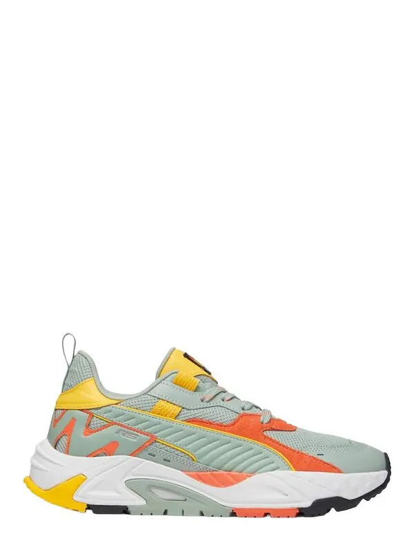 PUMA Rstrck Brand Love Sneakers - Green Fog/hot Heat/yellow Sizzle