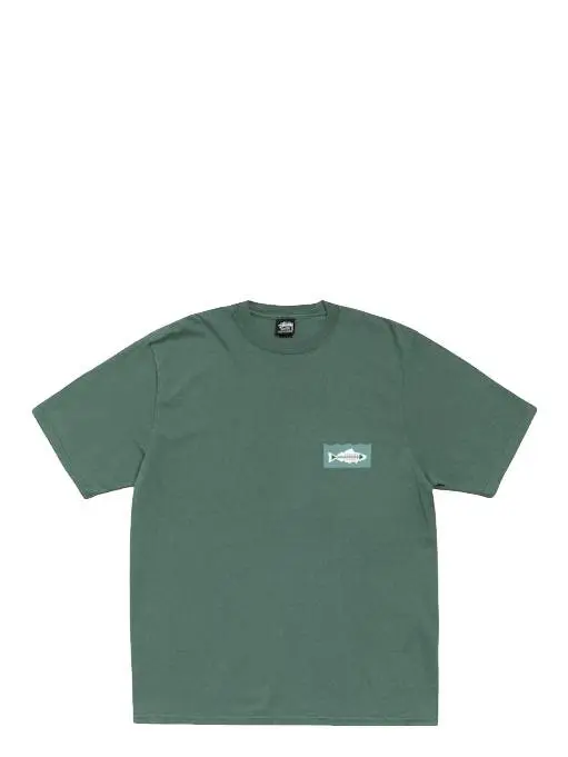 StÜssy Heal The Bay 40 Pigment Dyed Tee Shirt - Pine
