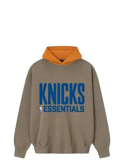 Fear Of God Essentials Knicks Sport Hoodie - Homestead Heather/orange