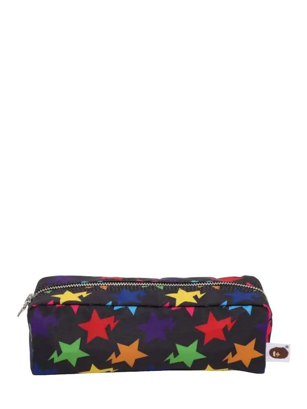 A BATHING APE Sta Pattern Flight Travel Pouch - Black