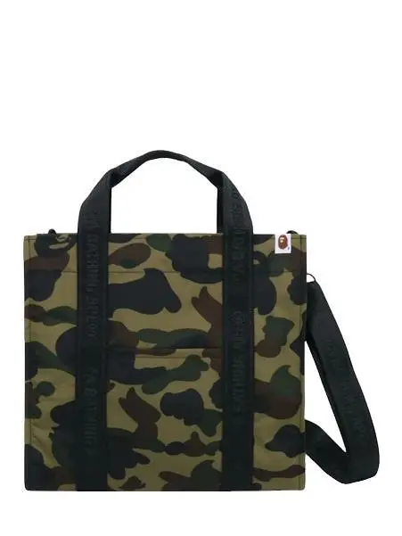 A BATHING APE 1st Camo Sliding Travel Tote Bag - Green