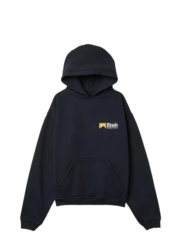 Rhude International Racing Logo Hoodie - Black