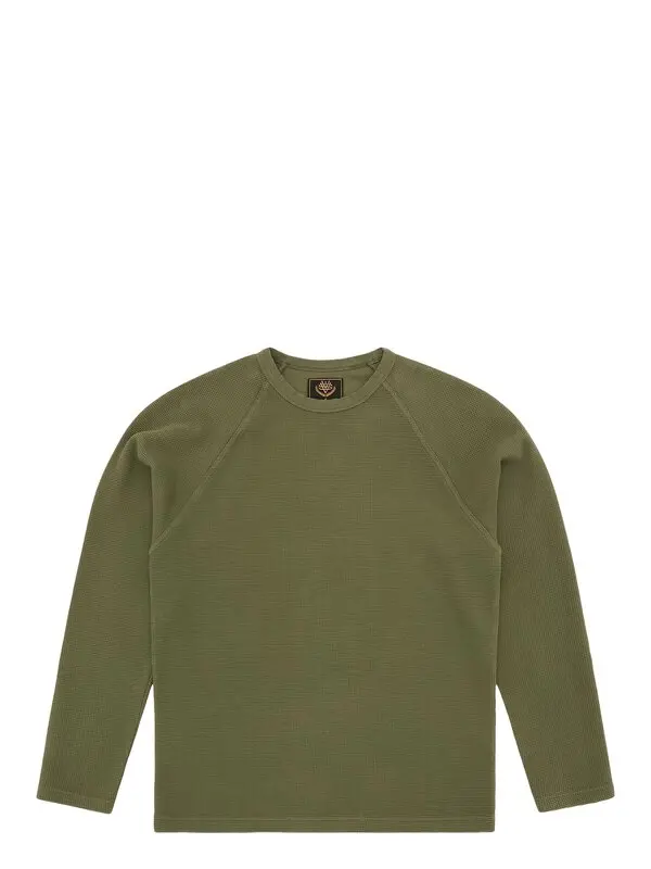 CORTEIZ Star Raglan Waffle Thermal - Green