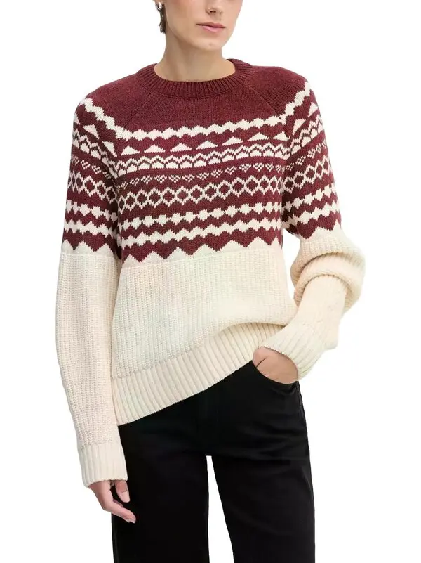 Barbour Patterned Sweater - Red
