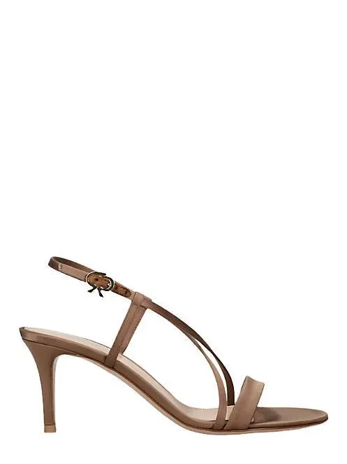 GIANVITO ROSSI Larisse 70 Heeled Sandals - Mid Brown