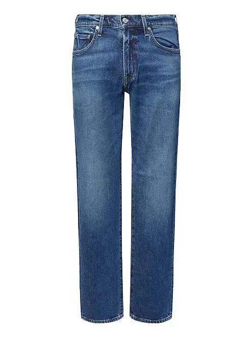 Citizens Of Humanity Elijah Straight-leg Stretch-denim Jeans - Benning (md/dk Ind)