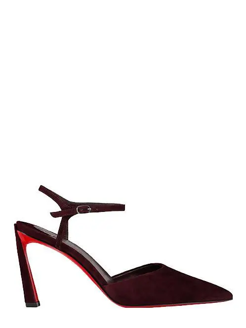 CHRISTIAN LOUBOUTIN Condora Riviera 85 Suede Heeled Courts - Amara/lin Amara