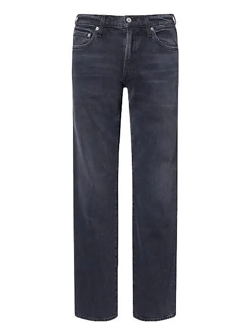 Citizens Of Humanity Elijah Straight-leg Stretch-denim Jeans - Grotto (md/dk Black)