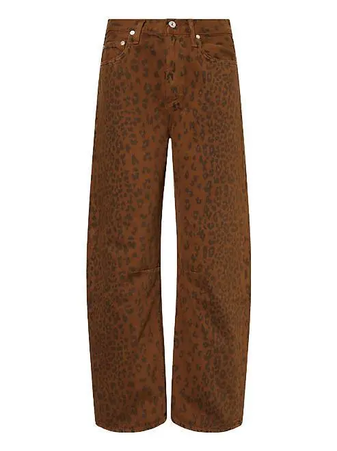 Citizens Of Humanity Miro Relaxed-fit Denim Jeans - Sepia Cheetah