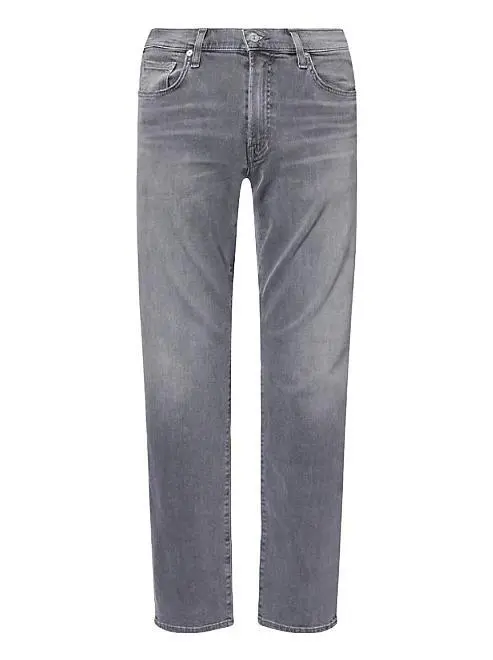 Citizens Of Humanity Classic Straight-leg Stretch-denim Blend Jeans - Guardian (md Grey)