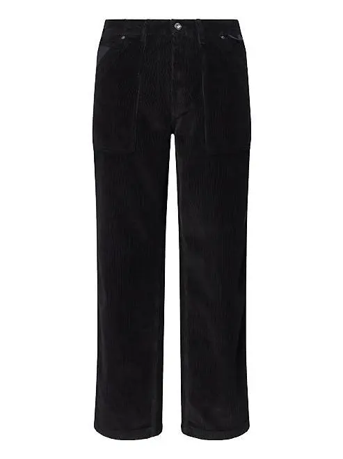 FINISTERRE Basset Straight-leg Corduroy Utility Trousers - Washed Black