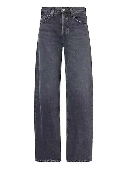 AGOLDE Arc Wide-leg Denim Jeans - Symbolic (md Wsh Blk)