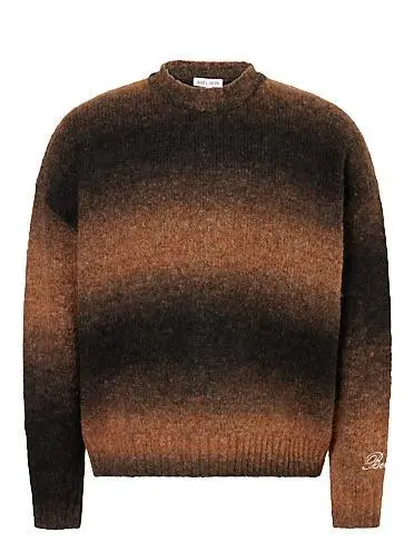 BELIER Ombre Long-sleeve Knitted Jumper - Brown