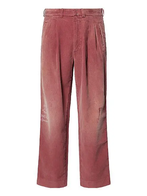 PALY HOLLYWOOD Synanon Cotton Corduroy Trousers - Burgundy