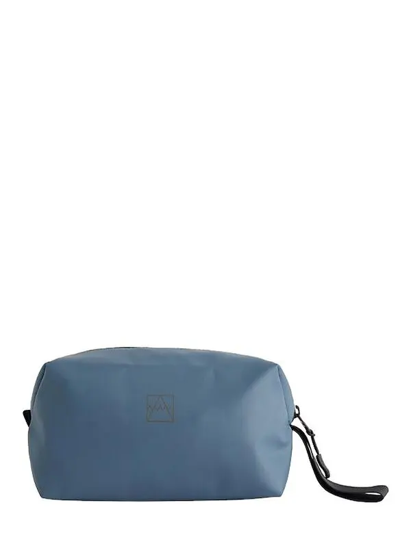 STUBBLE & CO Logo-print Woven Wash Bag - Tasmin Blue