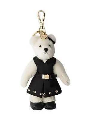 Prada Teddy Bag Charm - White