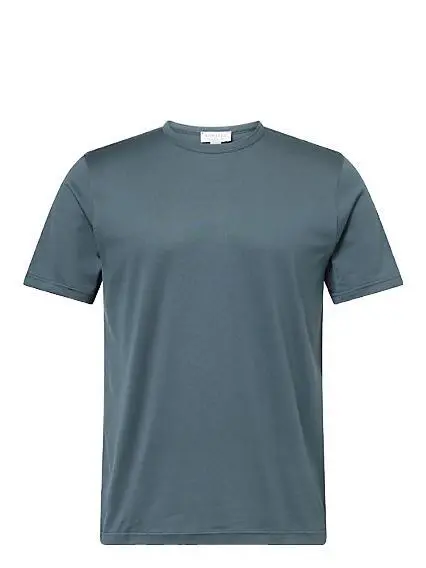 Sunspel Classic Short-sleeve Cotton T-shirt - Dark Petrol26