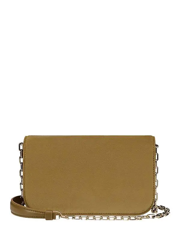 CHRISTIAN LOUBOUTIN Paloma Small Leather Clutch - Bronzo/gold