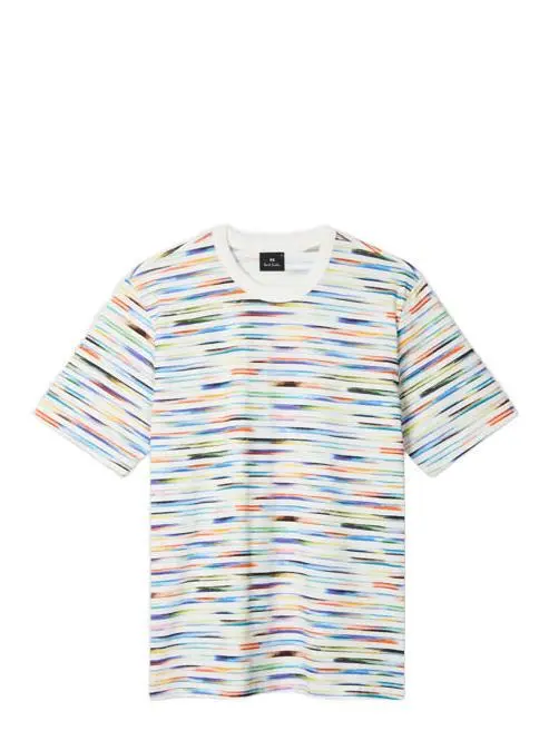 Paul Smith Multicolour Stripe T-shirt - White