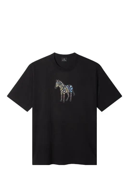 Paul Smith Multicolour Zebra Print T-shirt - Black