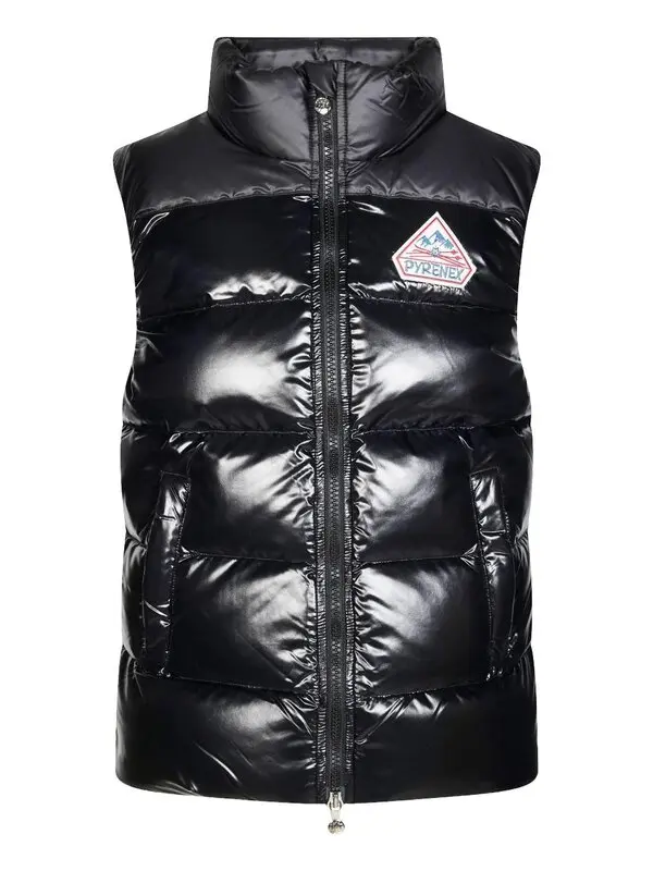 Pyrenex Logo Down Vest - Black