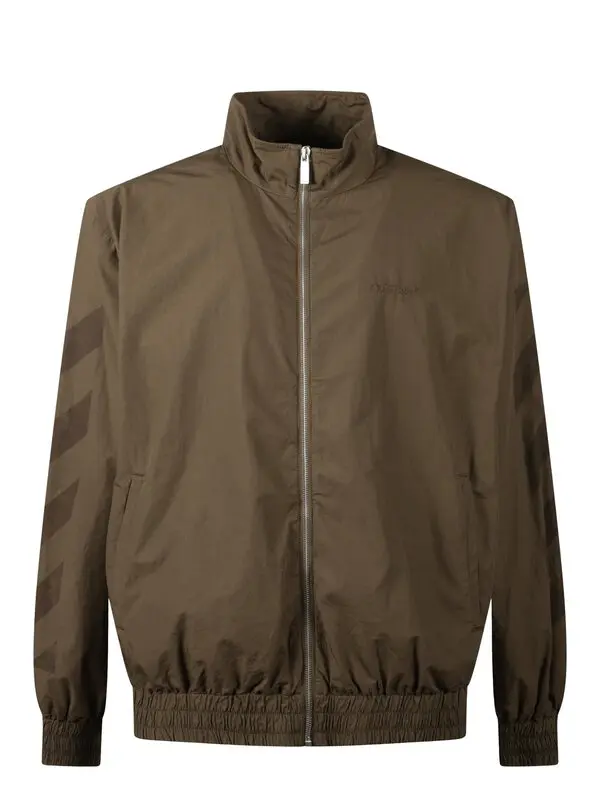 Off-White Zip-up Jacket - Green