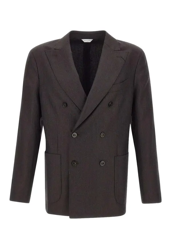 Boglioli Double-breasted Jacket - Grey