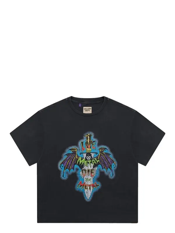 GALLERY DEPT. Live For Metal T-shirt - Black