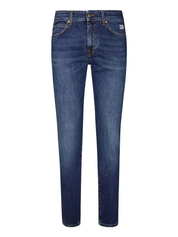 ROY ROGER'S Jeans With Logo - Blue