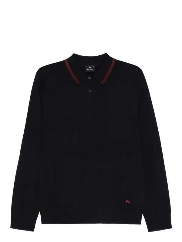 Paul Smith Sweater With Embroidered Logo - Blue