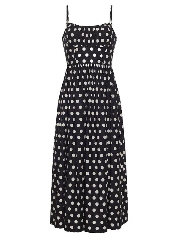 Cara Cara Alba Printed Midi Dress - Joelle Dot Black