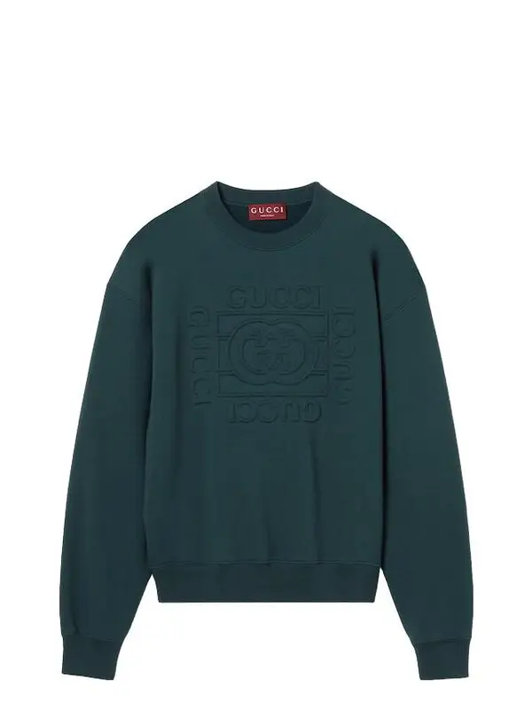 Gucci Brushed Cotton Jersey Sweatshirt - Green