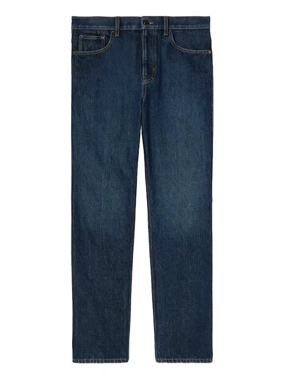 Gucci Slim Fit Cotton Denim Pants - Blue