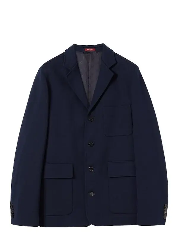 Gucci Single-breasted Cotton Jersey Jacket - Blue