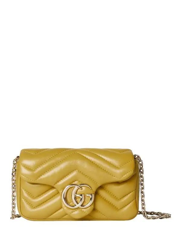 Gucci Gg Marmont Mini Shoulder Bag - Yellow