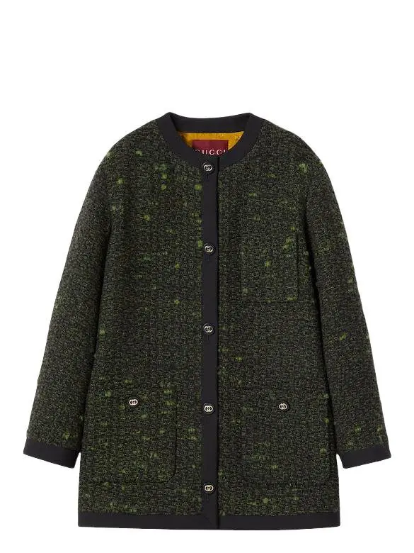 Gucci Wool Bouclé Jacket - Green