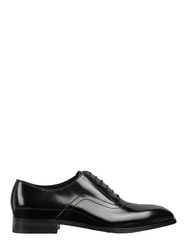 Gucci Lace-up Shoe With Topstitch - Black