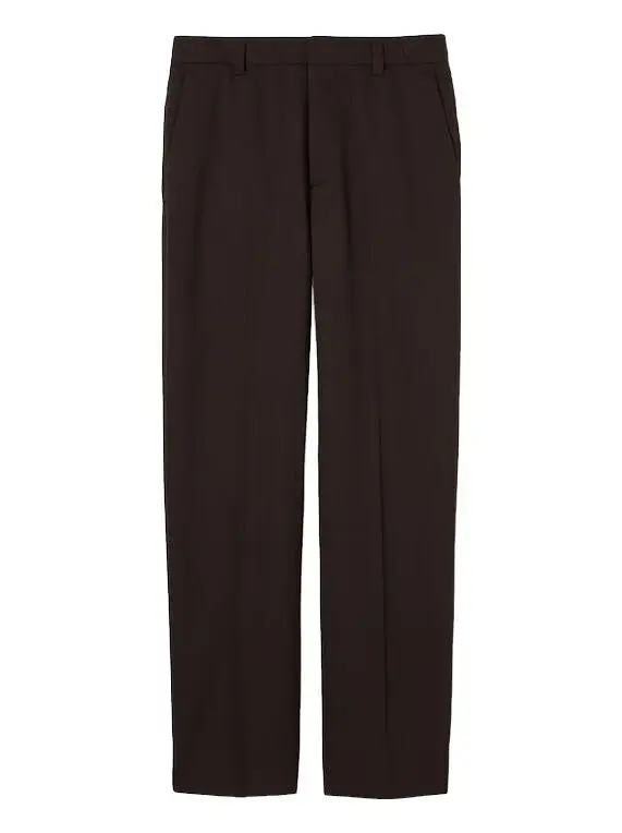 Gucci Wool Grain De Poudre Pants - Brown