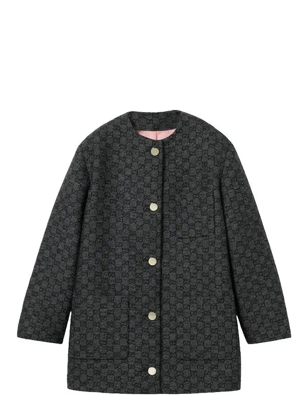 Gucci Gg Boutonné Wool Tweed Jacket - Green