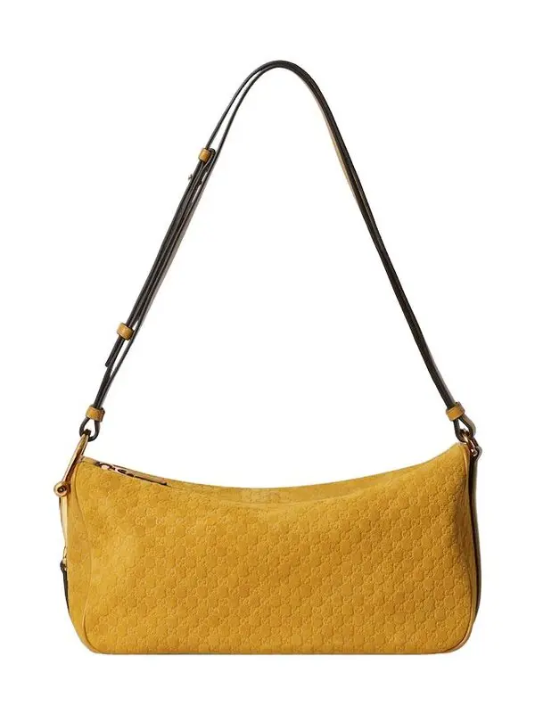 Gucci Half Horsebit Medium Shoulder Bag - Yellow