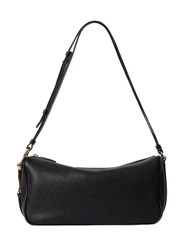 Gucci Half Horsebit Medium Shoulder Bag - Black