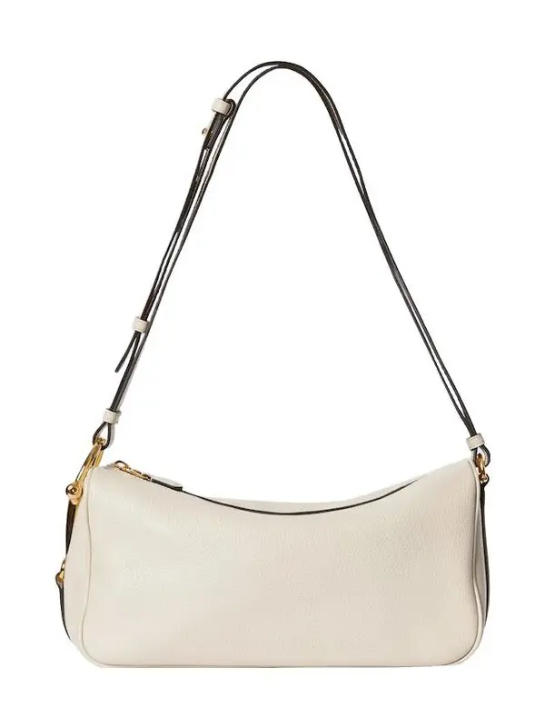 Gucci Half Horsebit Medium Shoulder Bag - White