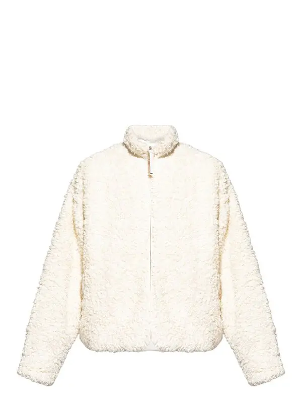 JIL SANDER Cotton Jacket With Stand-up Collar - Cream