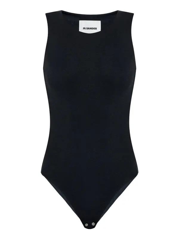 JIL SANDER Sleeveless Bodysuit - Black