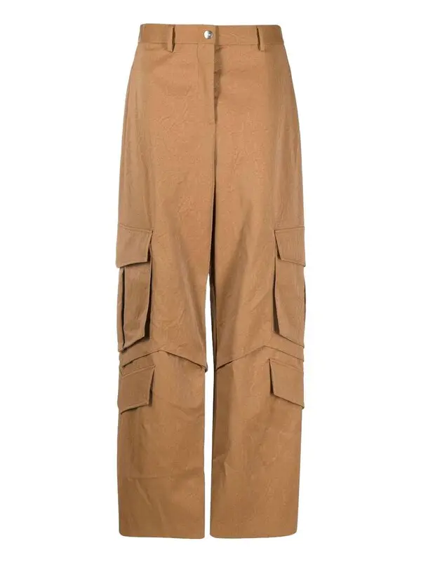 MSGM Multi-pocket Cargo Trousers - Brown