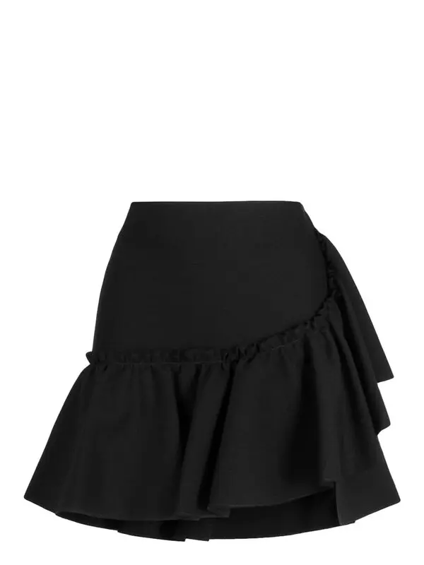 MSGM High-waist Ruffle Skirt - Black