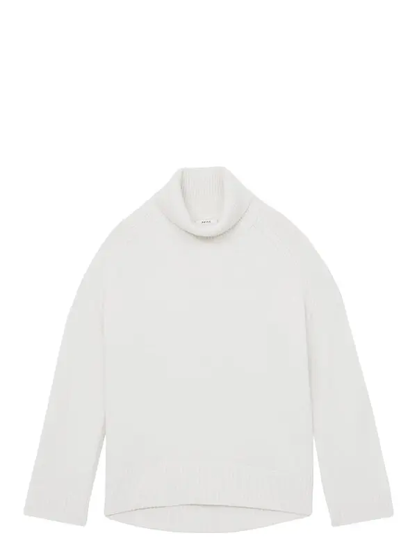 REISS Wool-cashmere Roll-neck Sweater - Cream