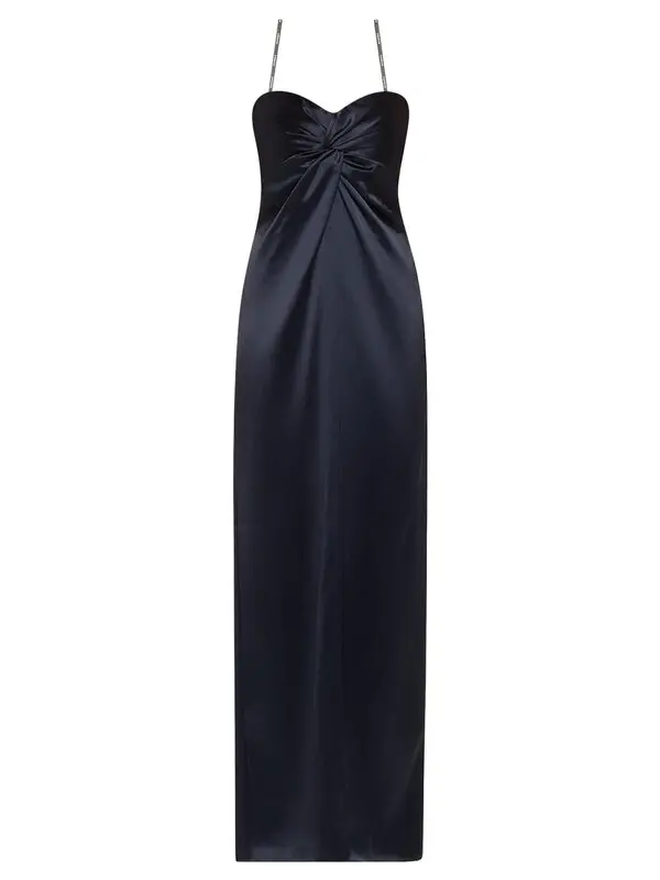 Retrofete Olivine Twist Column Dress - Navy