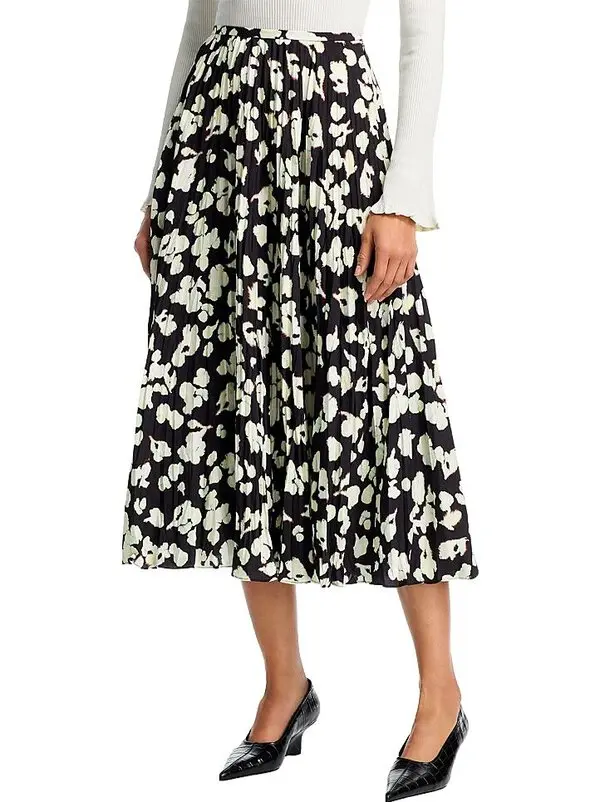 Proenza Schouler White Label Runa Floral Print Maxi Skirt - Black Floral